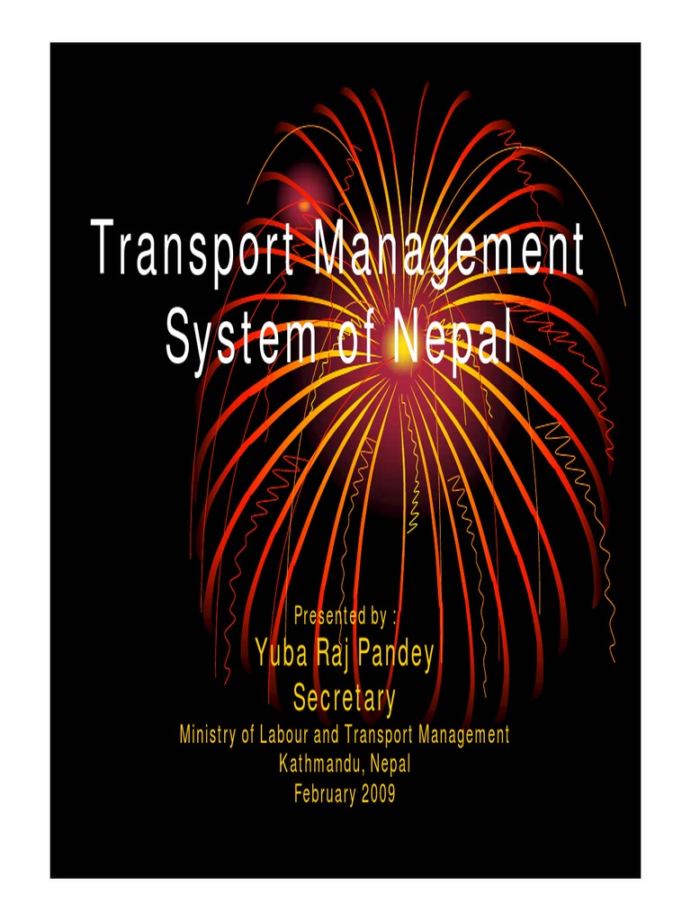 Transport Management System of Nepal: Yuba Raj Pandey Secretary | PDF ...
