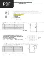 IGCSE Physics All of Electricity Topic Questions | PDF | Electrical ...