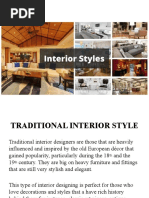 Interior Design Styles | PDF | Interior Design | Furniture