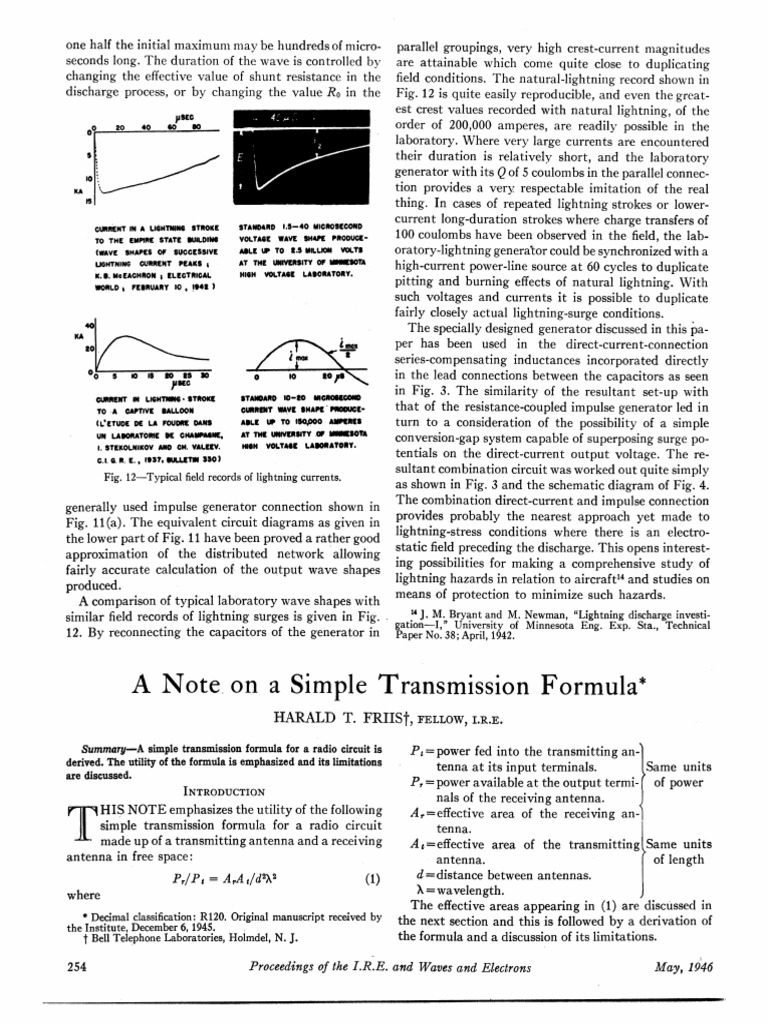 The Transmission Formula For Radio | PDF | Antenna (Radio) | Radio ...
