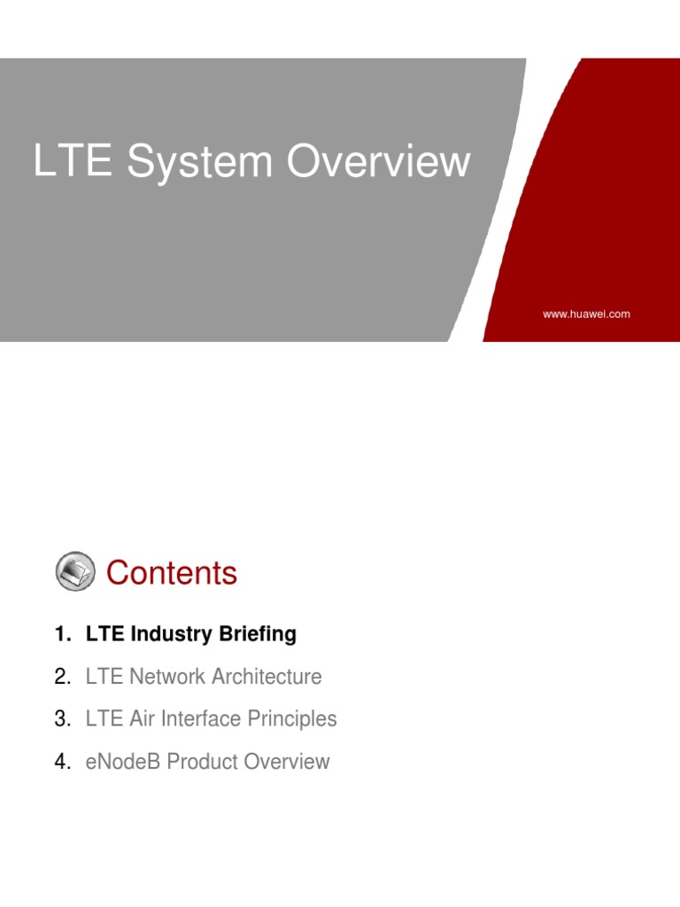 Lte Principles Overview | PDF | Orthogonal Frequency Division Multiplexing | Channel Access Method