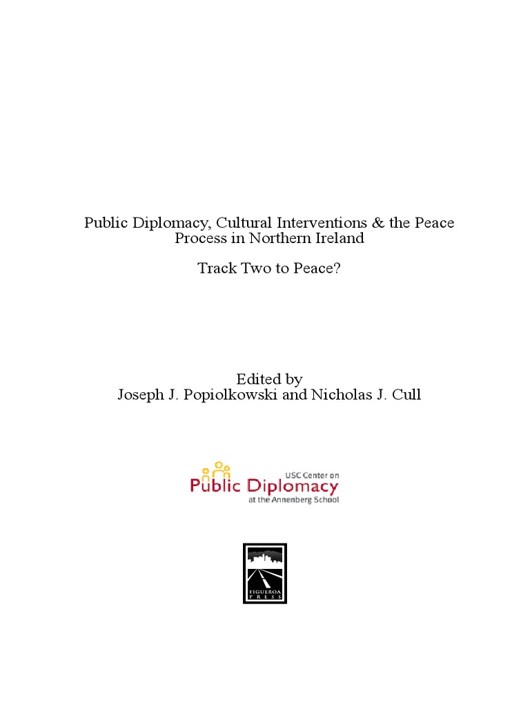 Public Diplomacy, Cultural Interventions & The Peace Process in ...