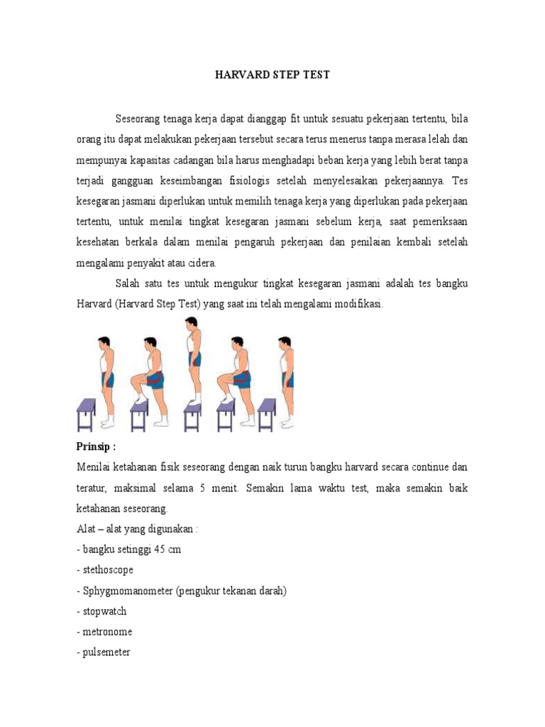 Harvard Step Test | PDF