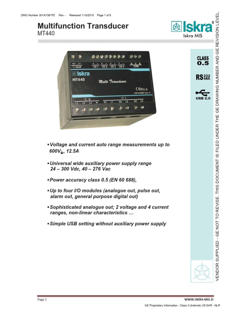 Iskra MT 440 | PDF | Power Supply | Switch