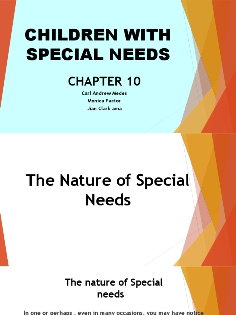 Children With Special Needs | PDF | Special Education | Attention ...