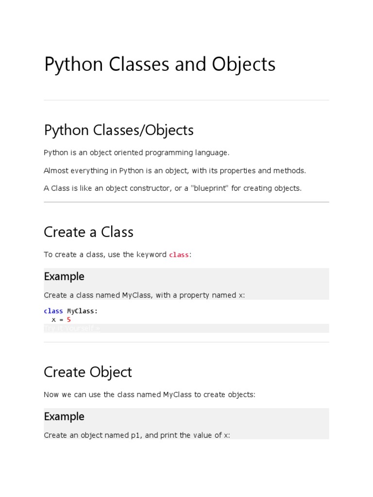 Classes And Objects Pdf Class Computer Programming Inheritance Object Oriented Programming
