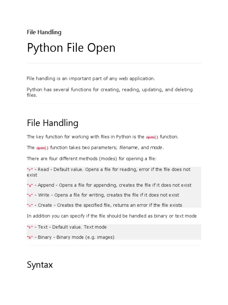 File Handling | PDF | Text File | Computer File
