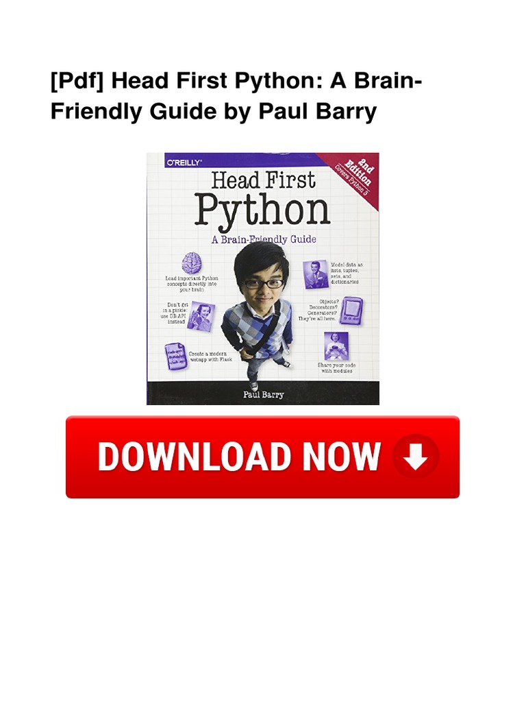 (PDF) Head First Python: A Brain-Friendly Guide by Paul Barry | PDF