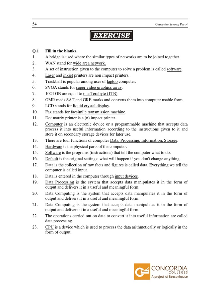 Mcqs Chapter 1-MCQs | PDF | Printer (Computing) | Computer Keyboard Mcqs Chapter 1-MCQs | PDF | Printer (Computing) | Computer Keyboard