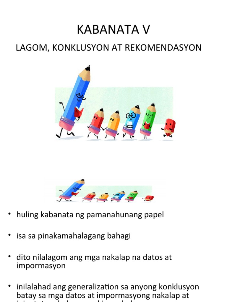 Kabanata 5 Pananaliksik Kabanata 5 1 .pptx KABANATA V Mga Batayang