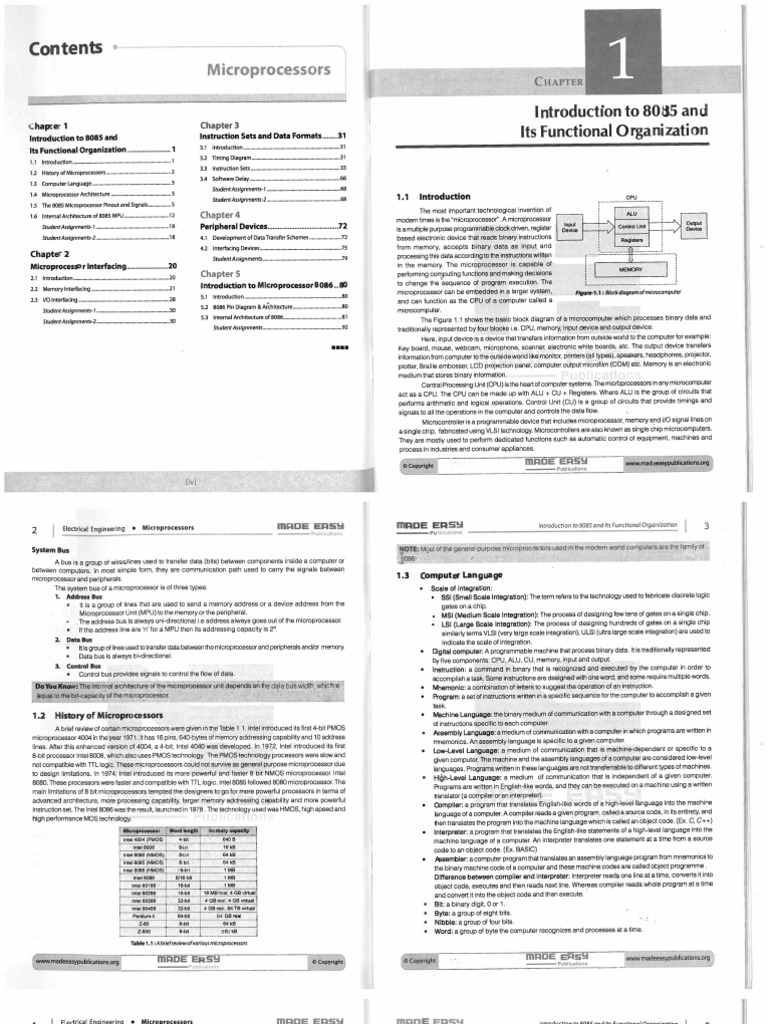 Microprocessors TextBook by Made Easy PDF | PDF