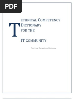 Competency Dictionary | PDF | Competence (Human Resources) | Goal