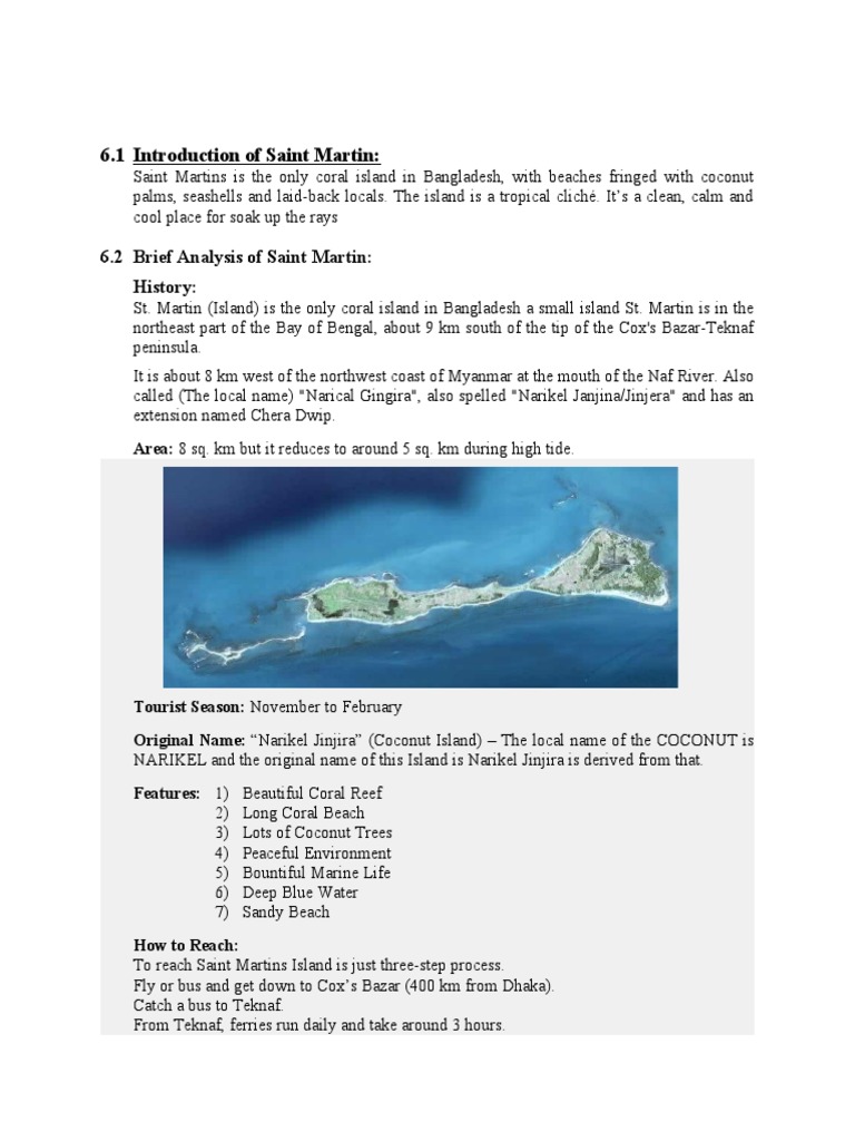 6.2 Brief Analysis of Saint Martin: History | PDF | Tourism | Nature