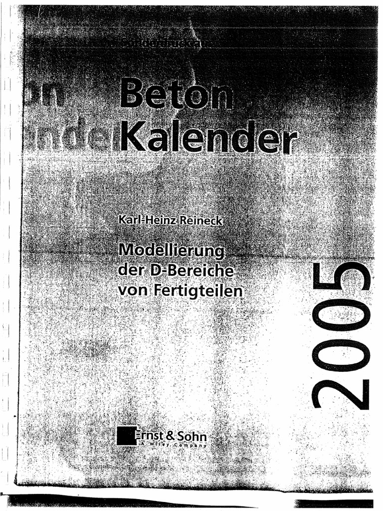 Beton Kalender 1998 & 2005 PDF | PDF