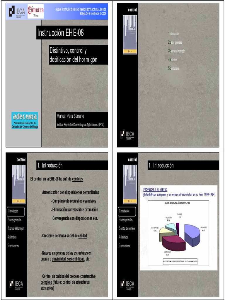 Control y Calidad del Hormigón EHE-08 | PDF | Distribución normal | Hormigón