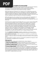 Peripheral Neuropathy Severity Assessment | PDF