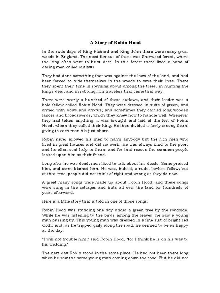 A Story of Robin Hood | PDF | Robin Hood