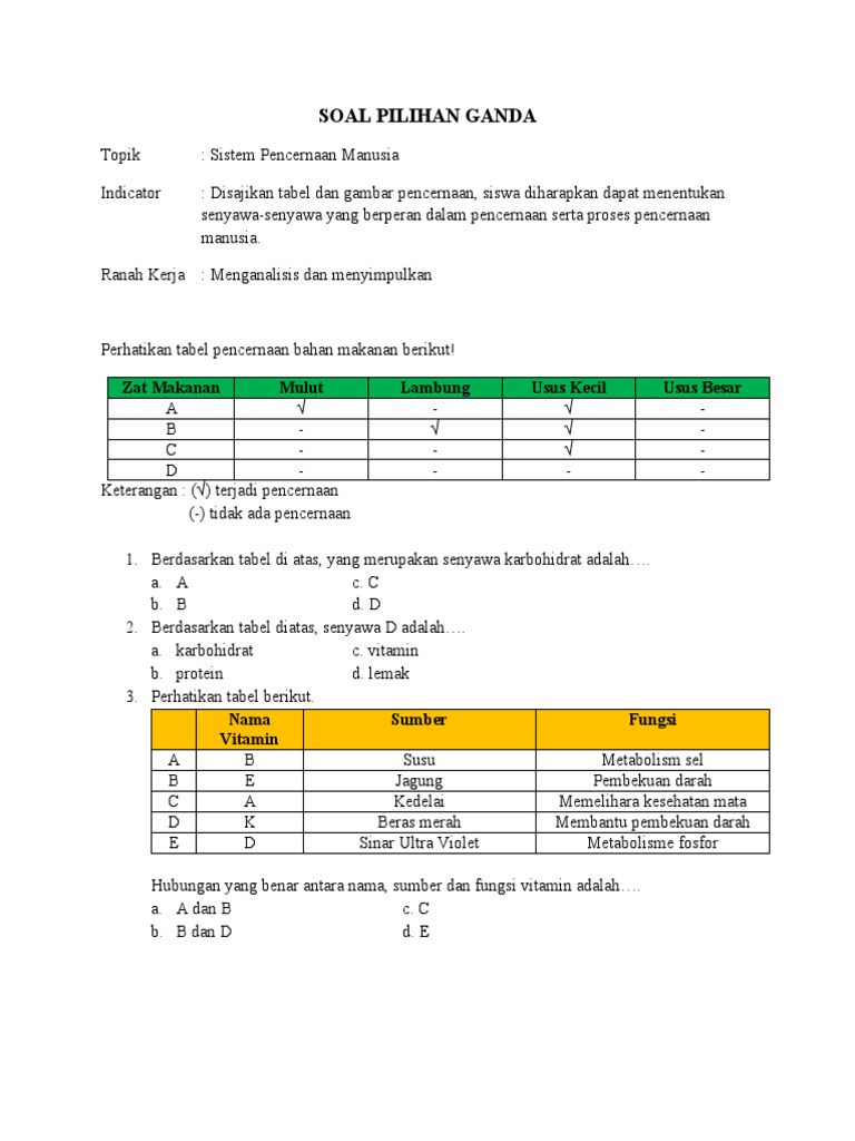 Contoh Soal Hots | PDF
