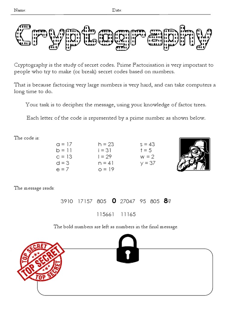 Prime Factorization in Cryptography | PDF