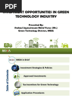 MIDA Green Investment Tax Allowance (GITA) Project For Business ...