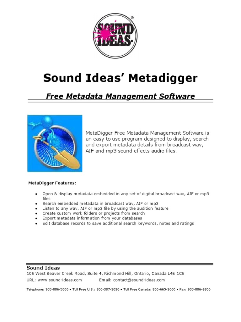 MetaDigger Manual 2016 | PDF | Metadata | Computer File