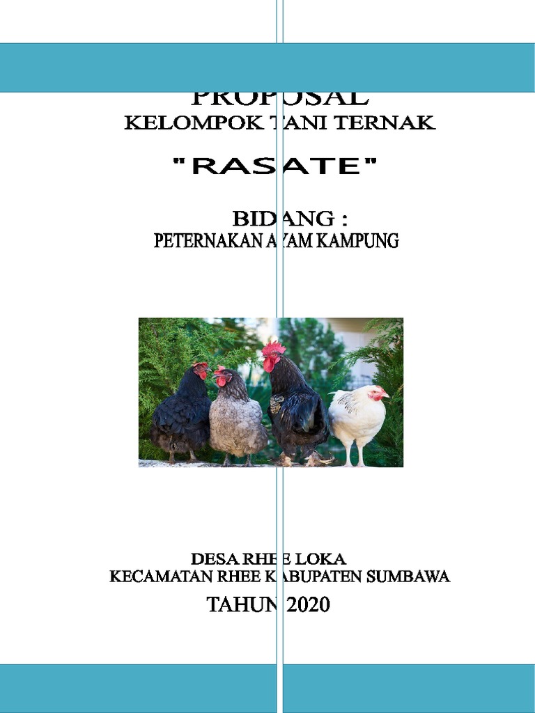 Proposal Ternak Ayam Kampung Abd Rahman | PDF