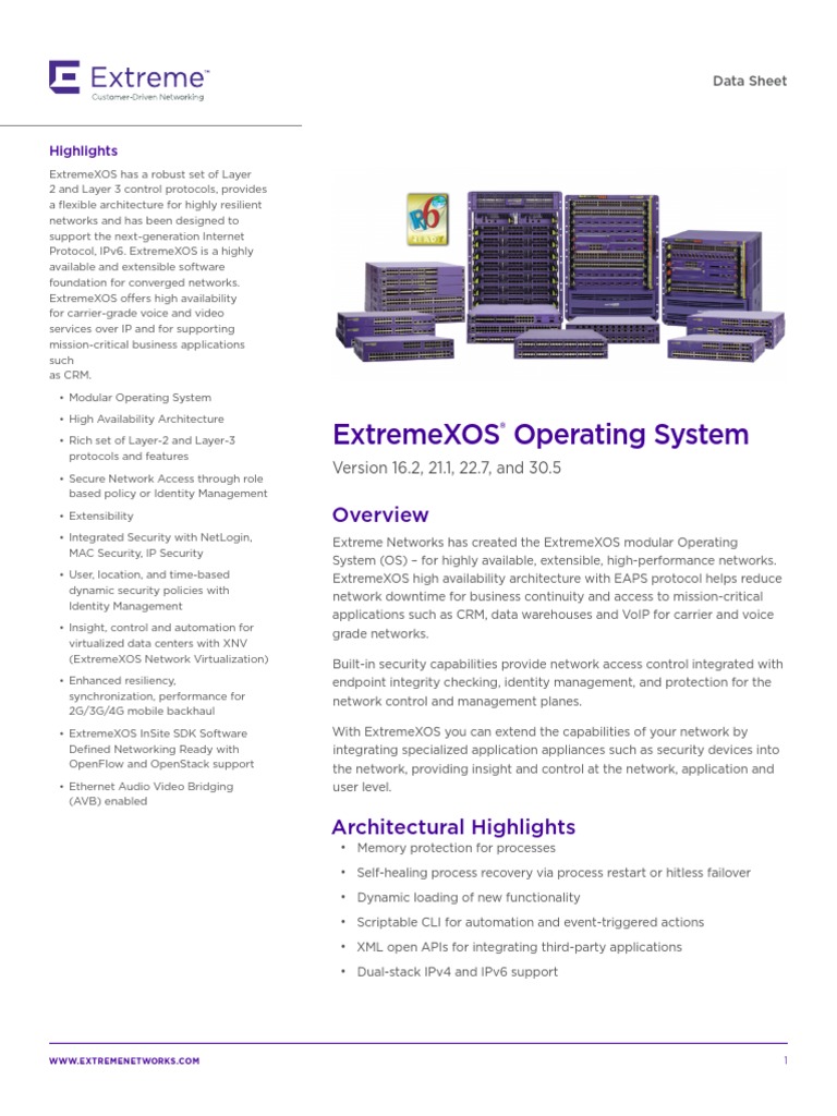 Extremexos Operating System: Highlights | PDF | Computer Network ...