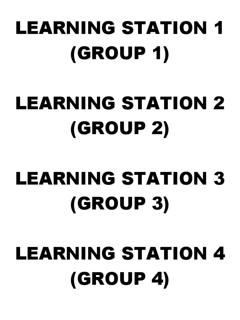 Learning Station 1 | PDF | Foreign Language Studies | Wellness