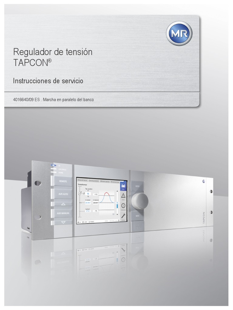 Instrucciones de Servicio Tapcon MR | PDF | Transformador | Patentar