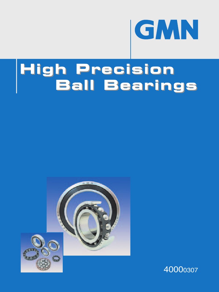 High Precision Ball Bearings Catalogue | PDF | Bearing (Mechanical ...