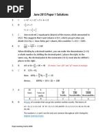 CSEC Mathematics June 2016 Paper 1 Solutions | PDF | Area | Fraction ...