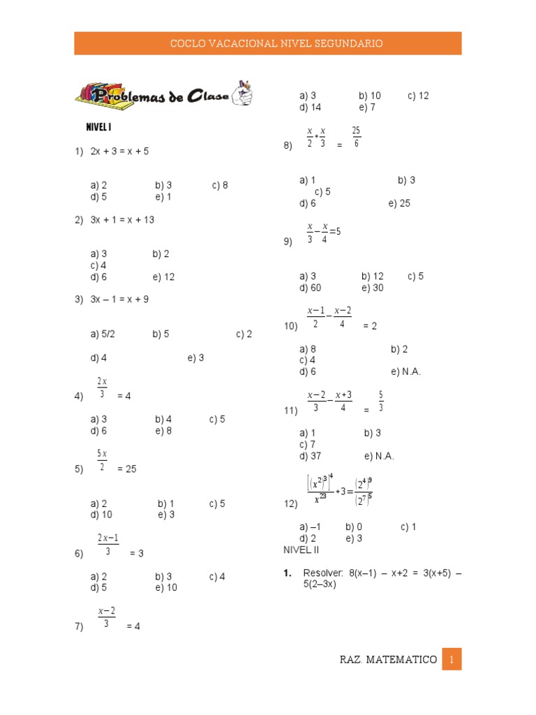 Secondary Math Practice Test | PDF