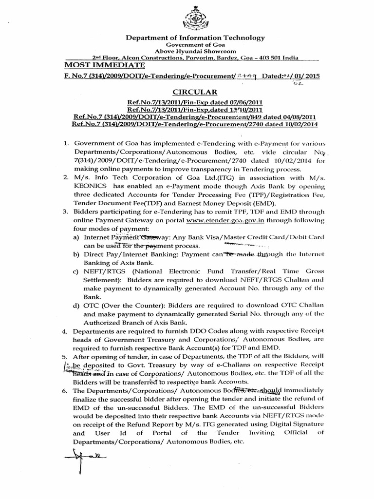 Etendering Eprocurement | PDF