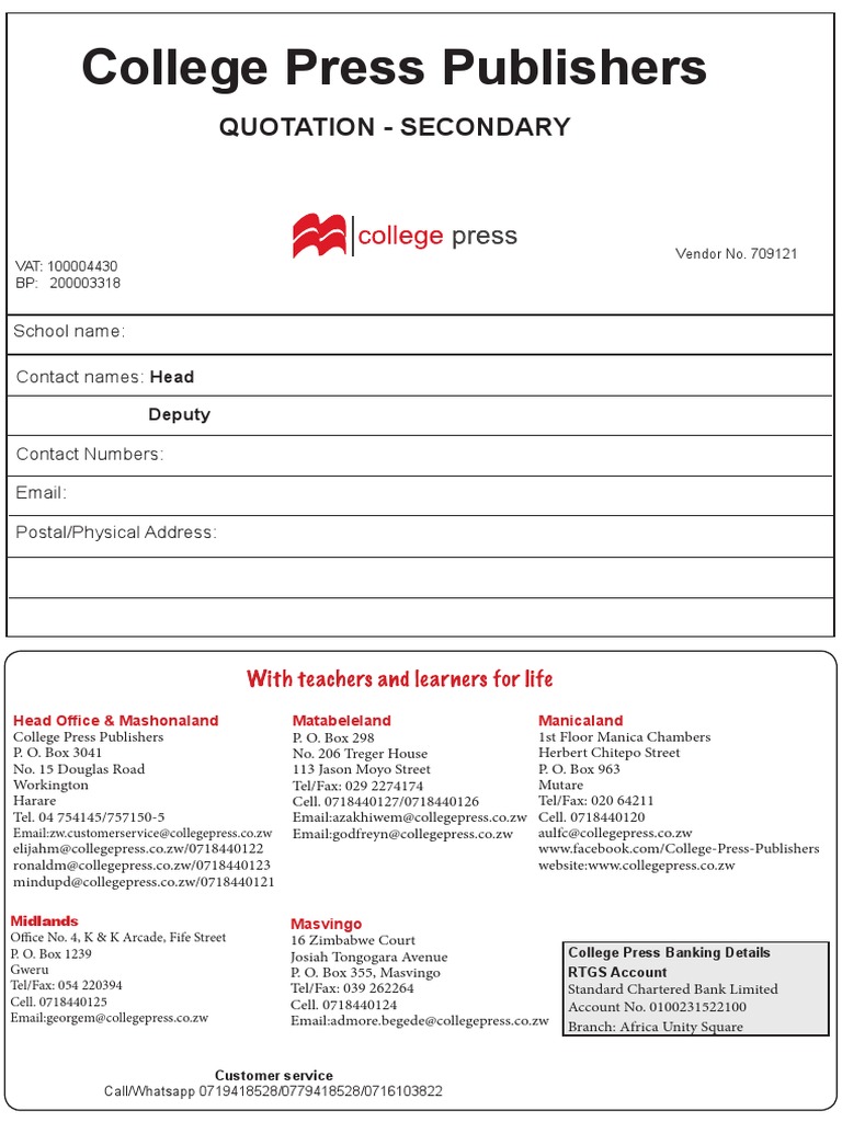 Secondary Price List PDF | Download Free PDF | Science
