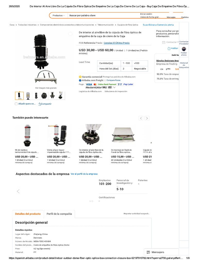 Cierre de Empalme Fosc 400 B4-RIBN-NGV-V | PDF