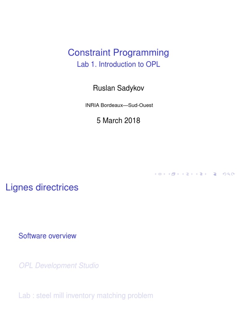 Constraint Programming | PDF | Software Engineering | Computer Programming