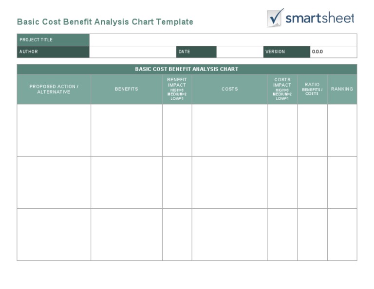 Basic Cost Benefit Analysis Template | PDF