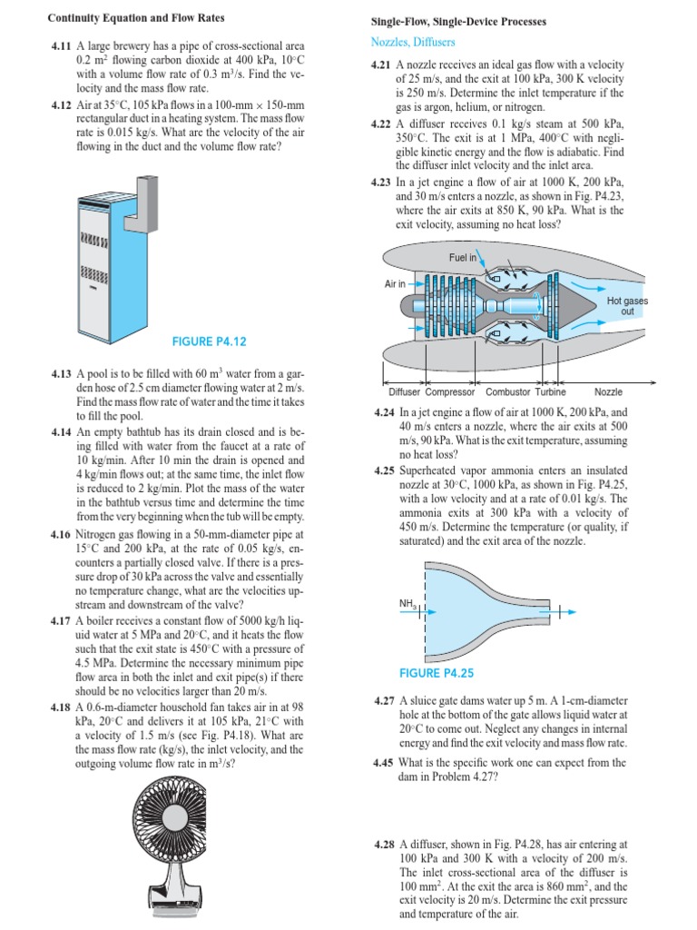 Chapter 4 - Energy Analysis For A Control Volume PDF | PDF | Heat ...