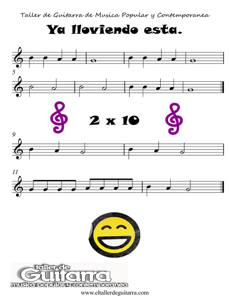 Ya Lloviendo Esta.: Taller de Guitarra de Musica Popular y ...