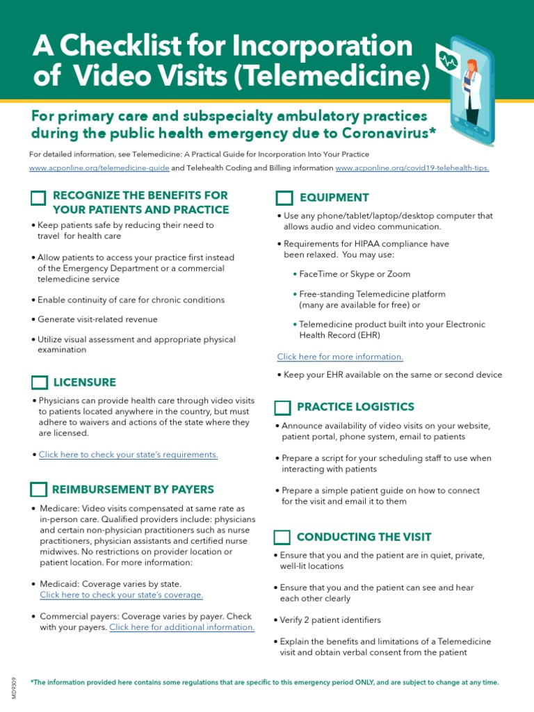 Telemedicine Guide for Physicians | PDF | Healthcare Industry | Health ...