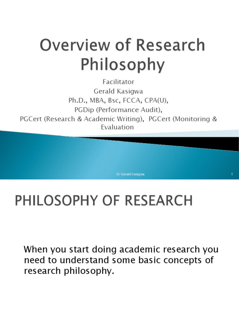 Understanding Research Philosophy | PDF | Scientific Method | Inquiry