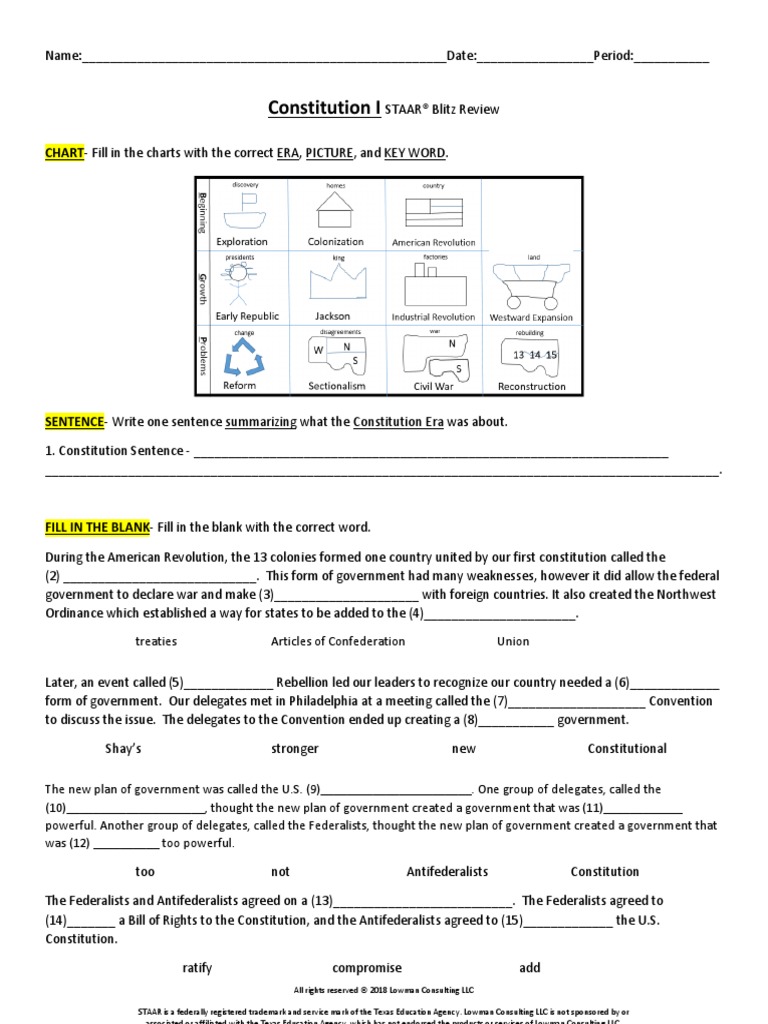 Day 4. Constitution I. STAAR Review PDF | PDF | The Federalist Papers ...