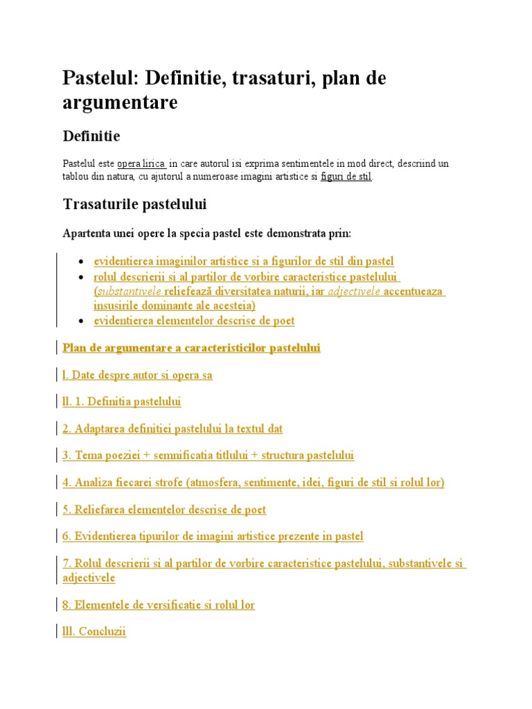 Model de Argumentare Pastel | PDF