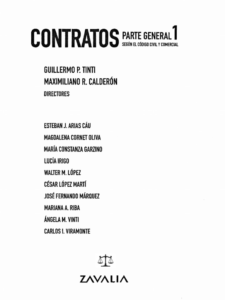 Contratos Parte General (2016) by Guillermo P. Tinti, Maximiliano R ...