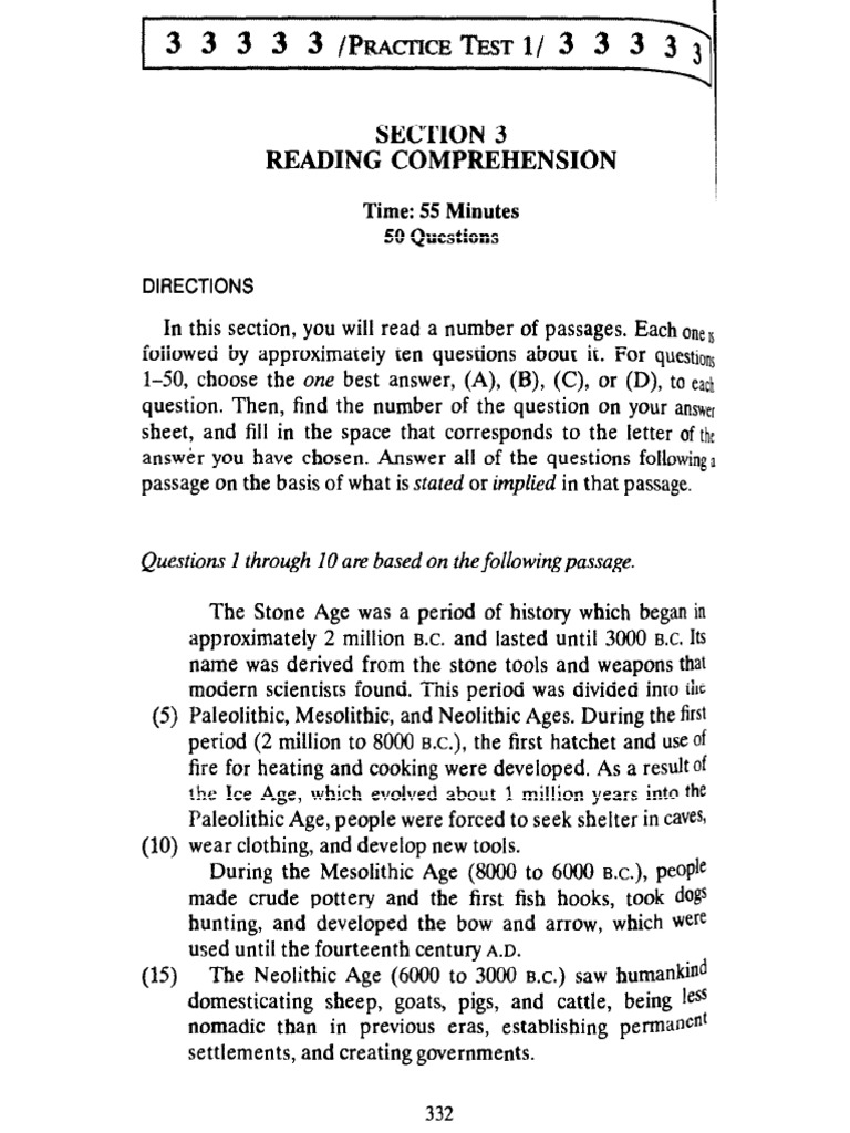 TOEFL Practice Test Reading | PDF