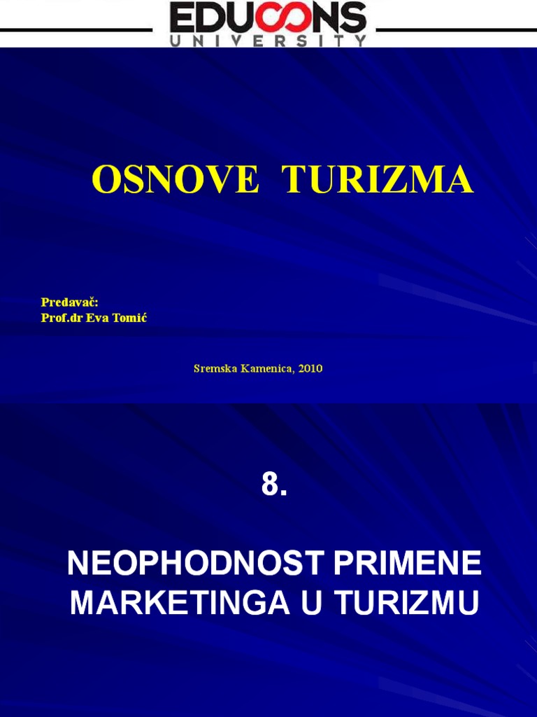 Osnove Turizma PDF | PDF