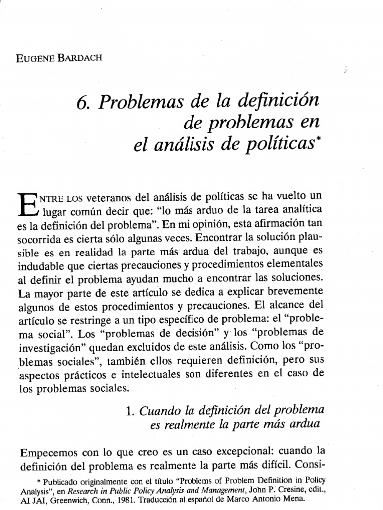 6 Bardache Definición Problemas en El A de P | PDF
