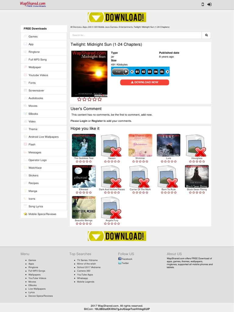 Twilight Midnight Sun 1 24 Chapters Free Downloads PDF | PDF | Mobile ...