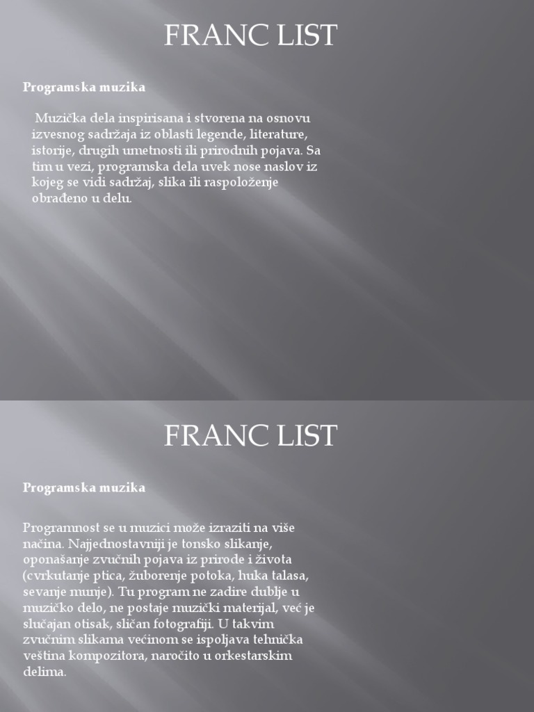 Franc List | PDF