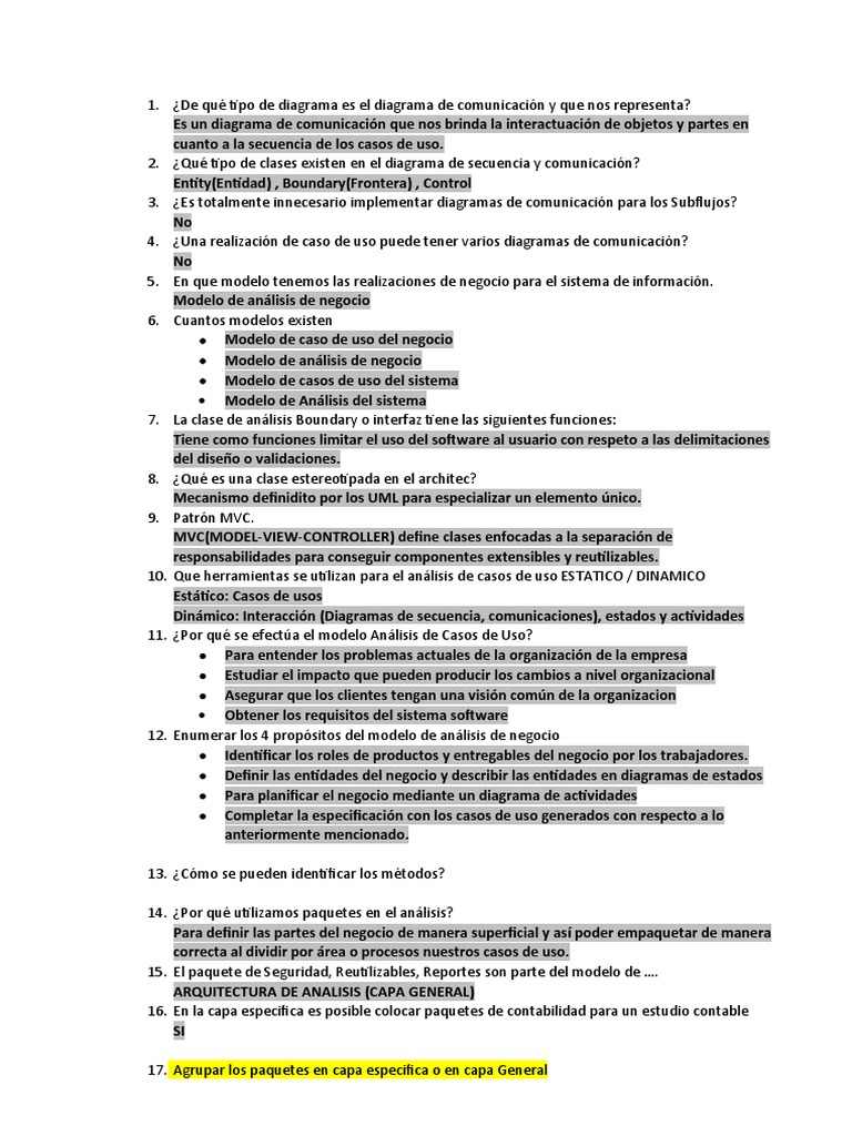 Preguntas MOANSO FINALITO | PDF | Caso de uso | Software